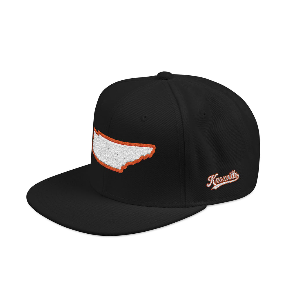 Tennessee Snapback Hat — White Embroidered State Outline Cap – 318 ...